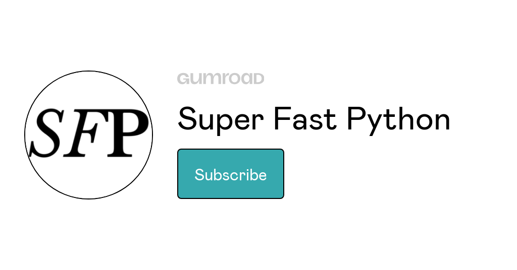 Super Fast Python