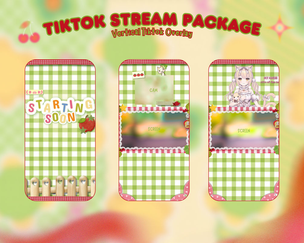 Juminocore Portrait Stream Overlay | Aesthetic VTuber & Camera Layout ...