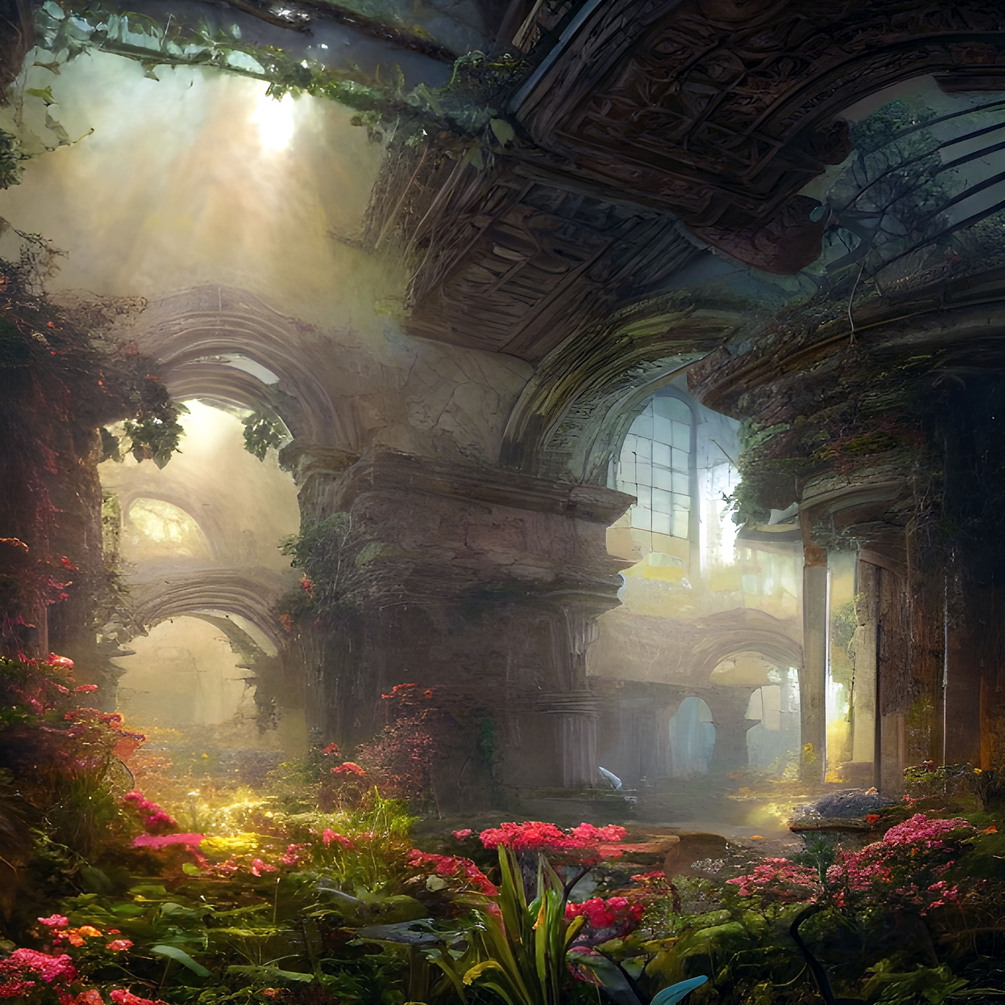 Magic palaces and interiors - 202305141.