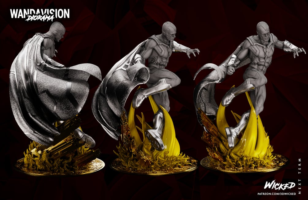 Wicked Vision Sculpture: Tested and ready for 3d printing