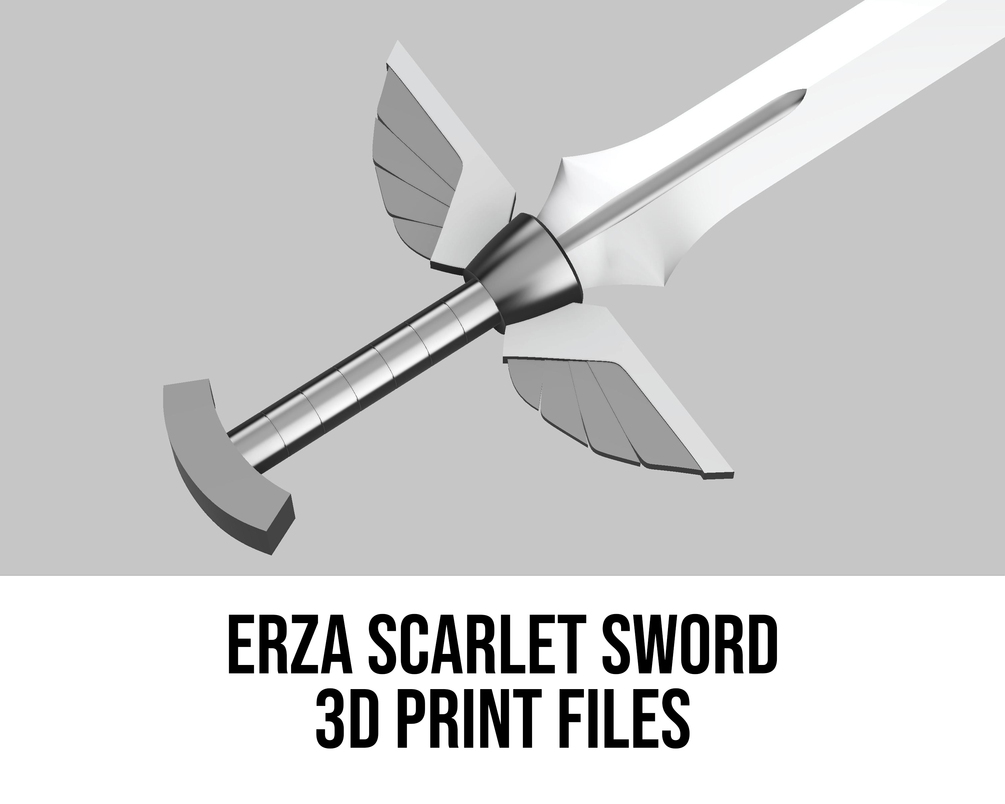 Erza Scarlet Sword - 3D Printing Files