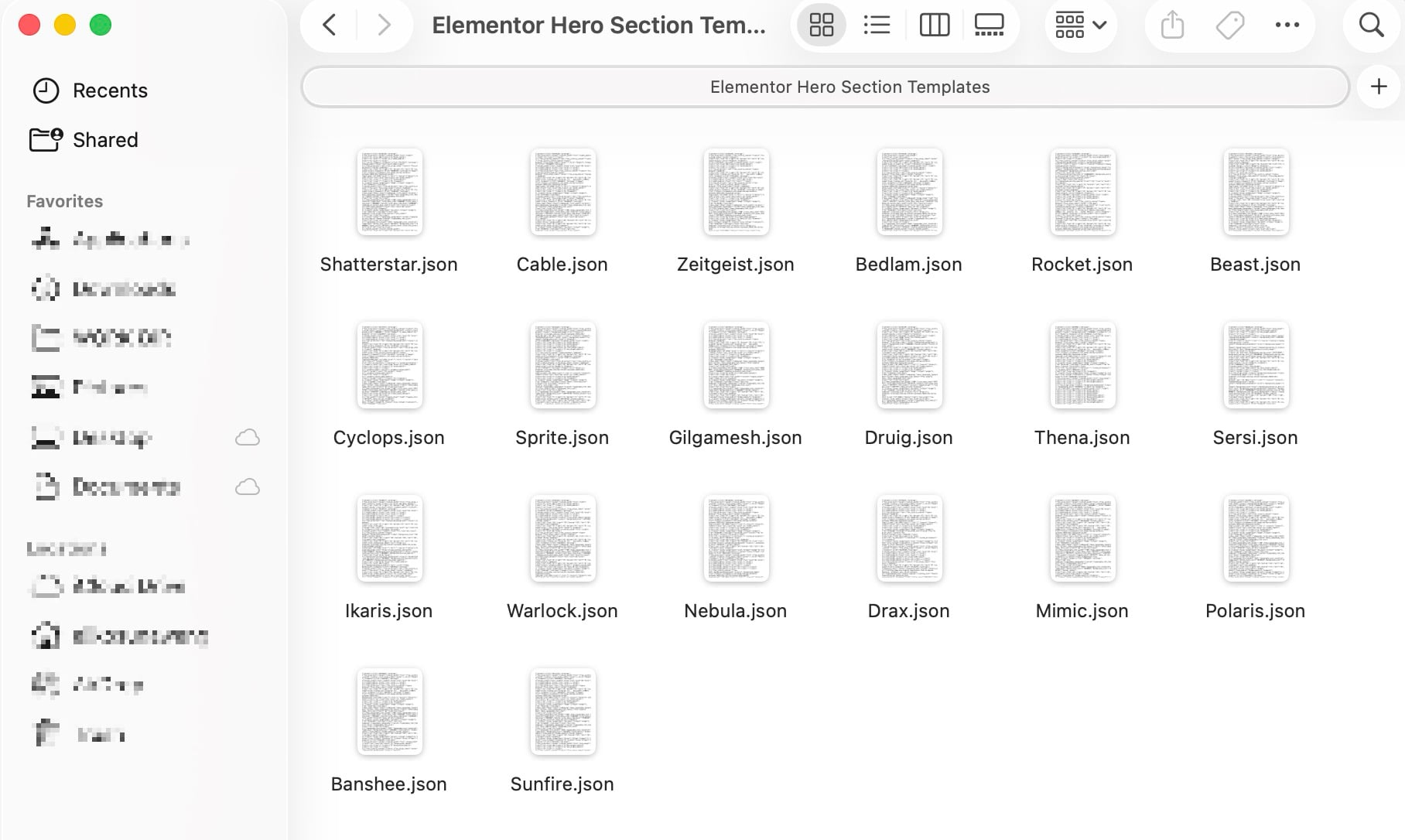 Elementor Hero Section Templates