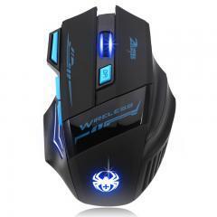 Adjustable 2400DPI Optical Wireless Gaming Game Mouse For Laptop PC
