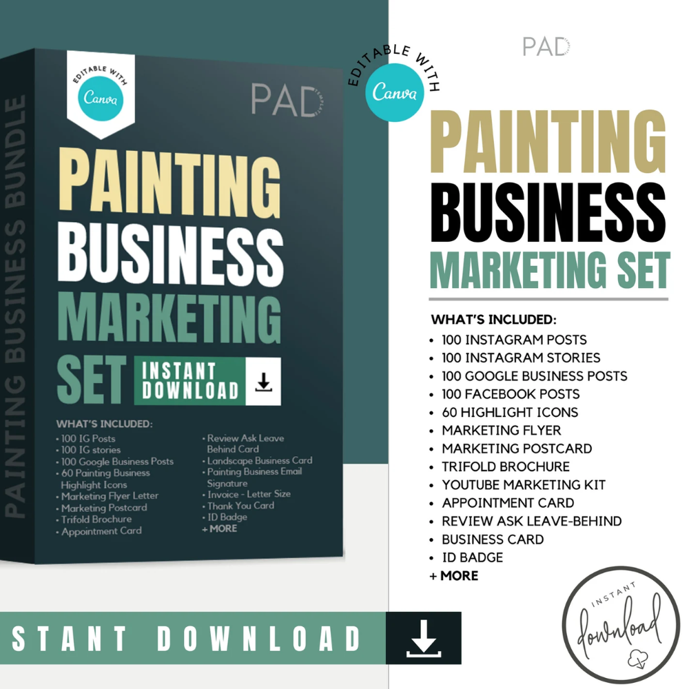 Complete Marketing Bundle Kit for House Painters | Social Media House ...