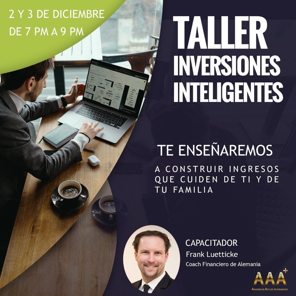 Taller Online: Inversiones Inteligentes (VIP) PROMOCION 2X1