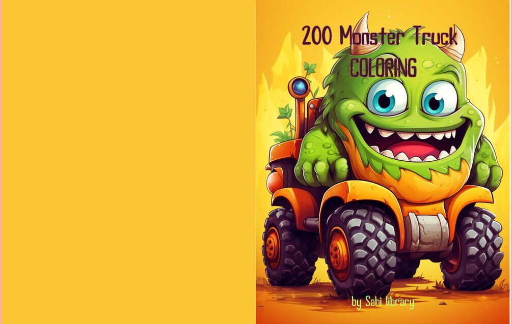 200 Monster Truck Coloring