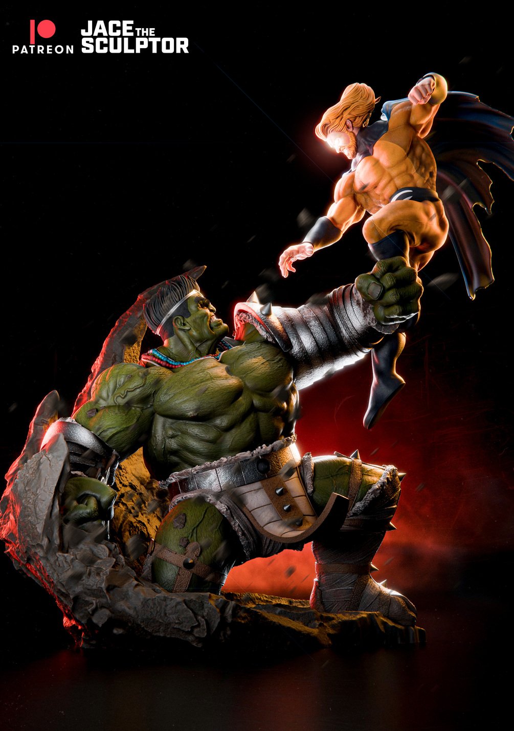 Hulk vs Sentry - 1/8 Diorama