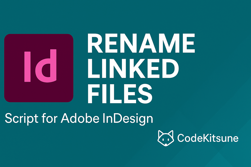 Instantly Rename & Relink Image Files in InDesign
