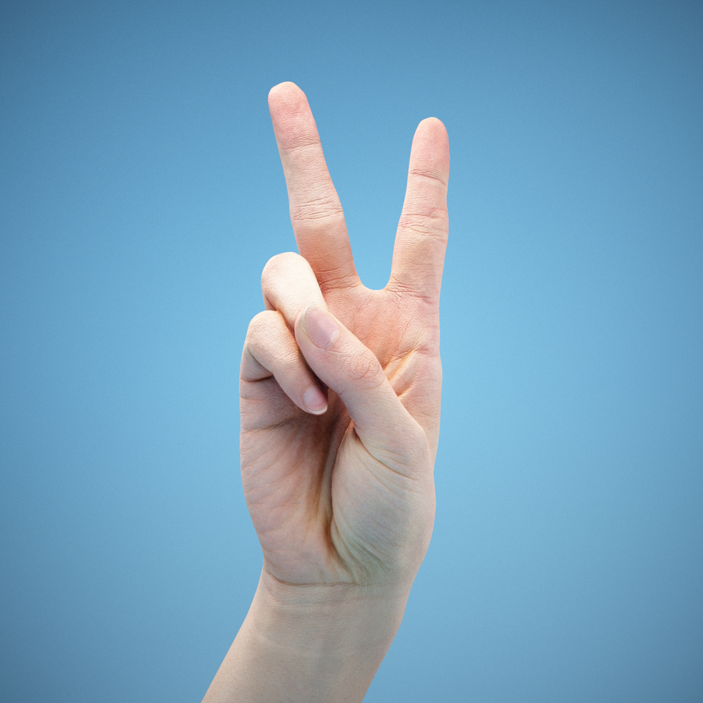 36 Female Hand Poses in American Sign Language: Alphabet and Numbers