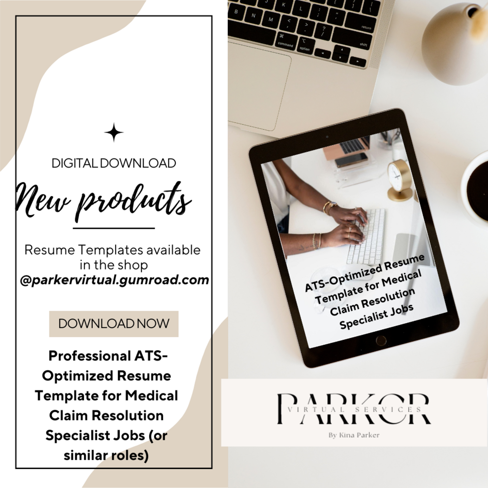 Medical Claim Resolution Specialist Resume Template | ATS-Optimized