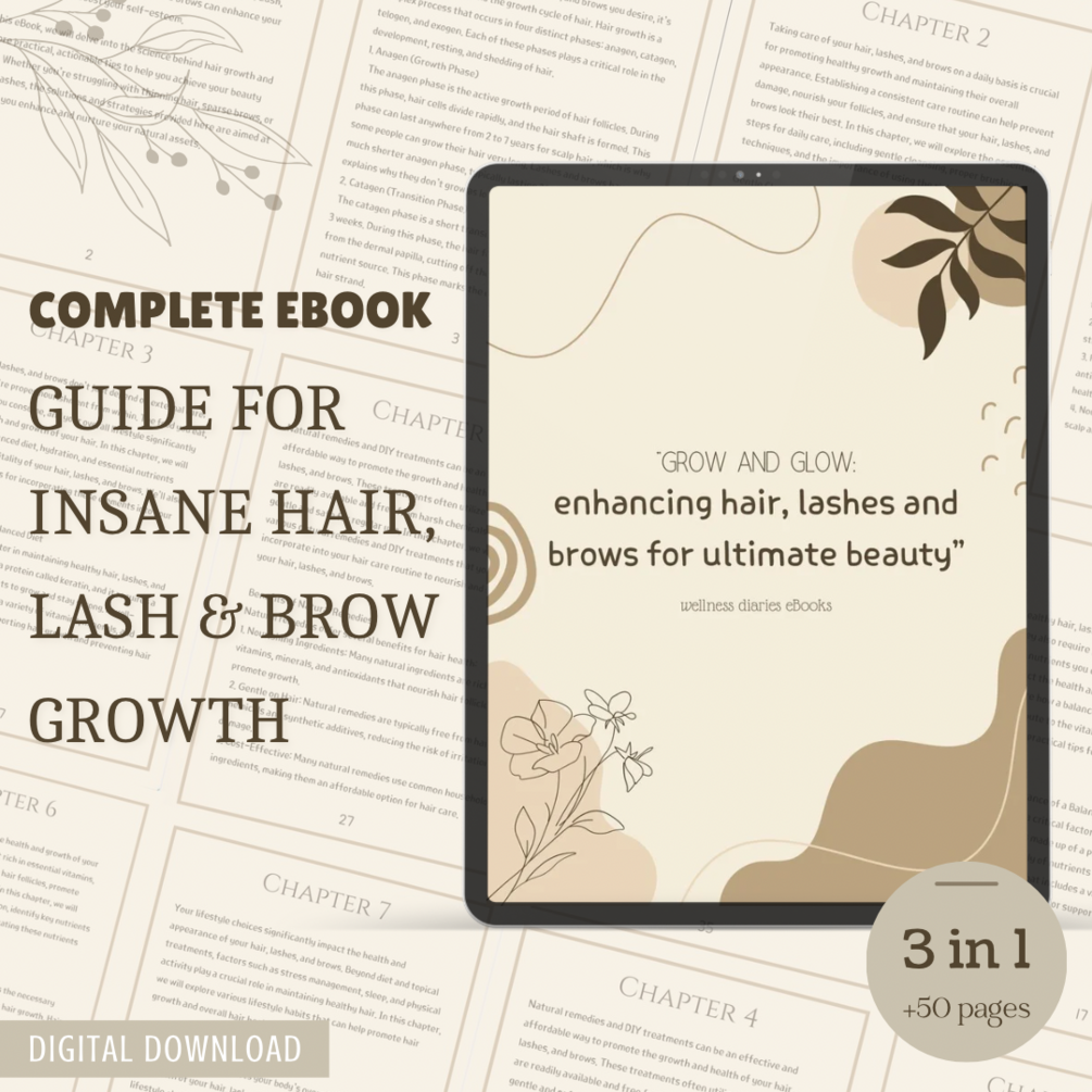 Ebook How to grow your hair, lashes & brows fast! Complete ebook guide ...