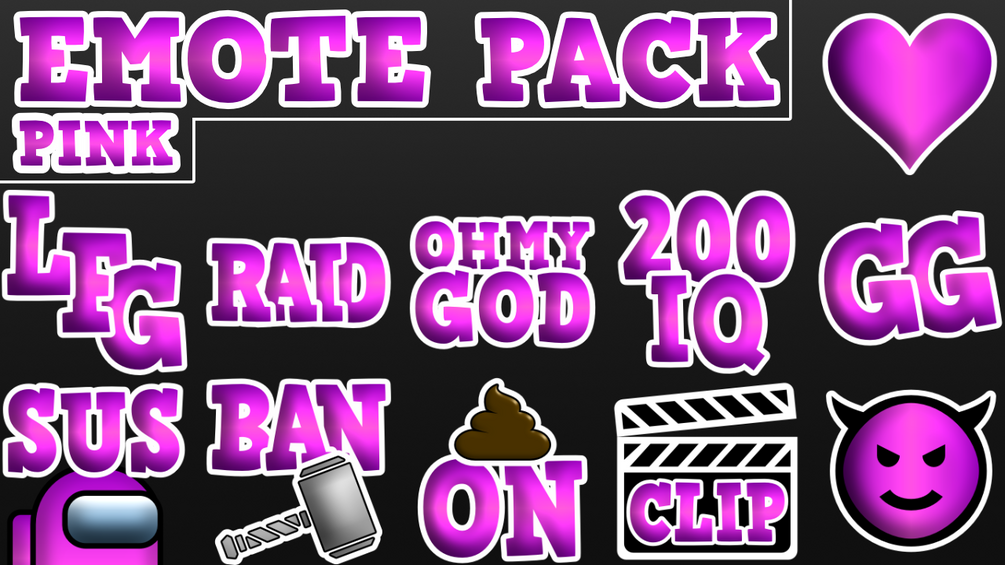 Emote Pack - Pink