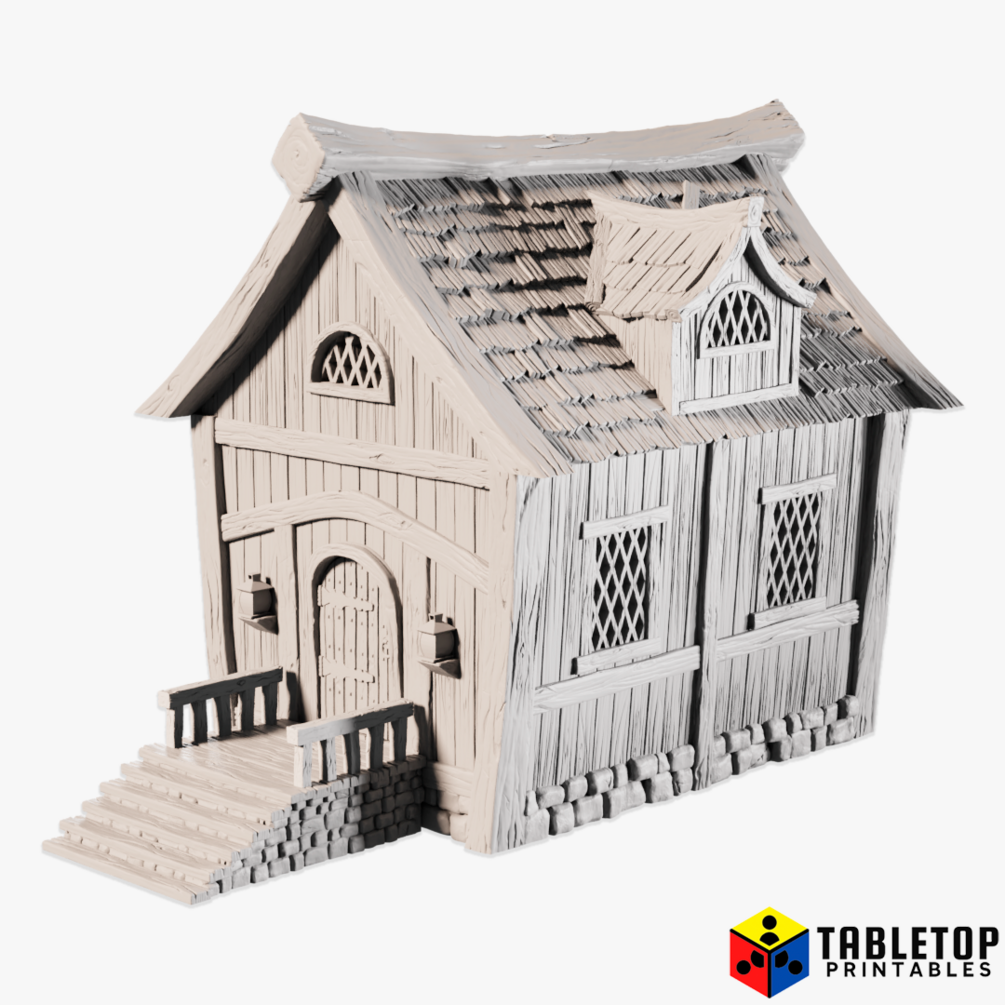 Fantasy Wood House - Digital STL Files