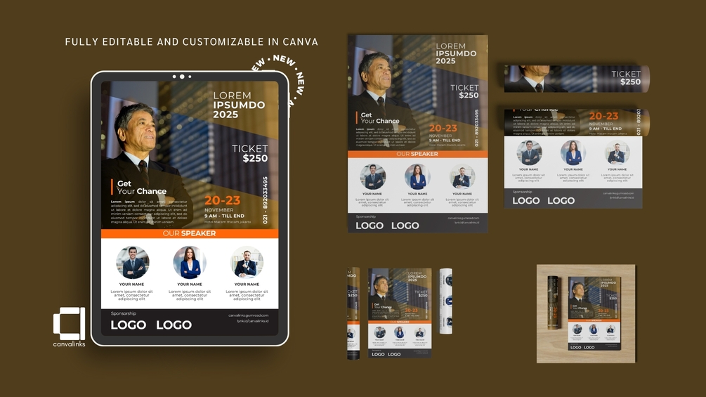 Editable Canva Event Flyer Templates 03