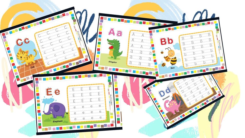 Interactive Ebook: Easy Alphabet Writing Guide for Kids