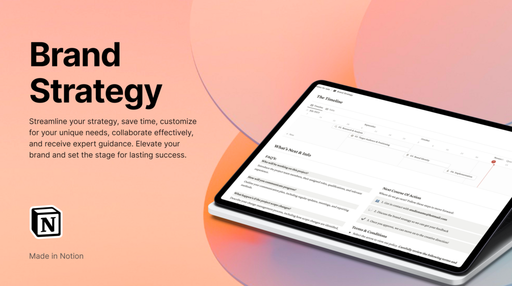 Brand Strategy / Notion Template