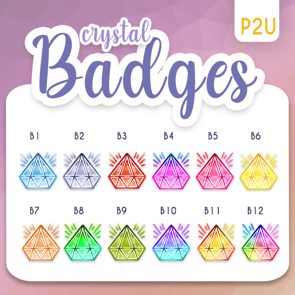 P2U "Crystal"-Badges