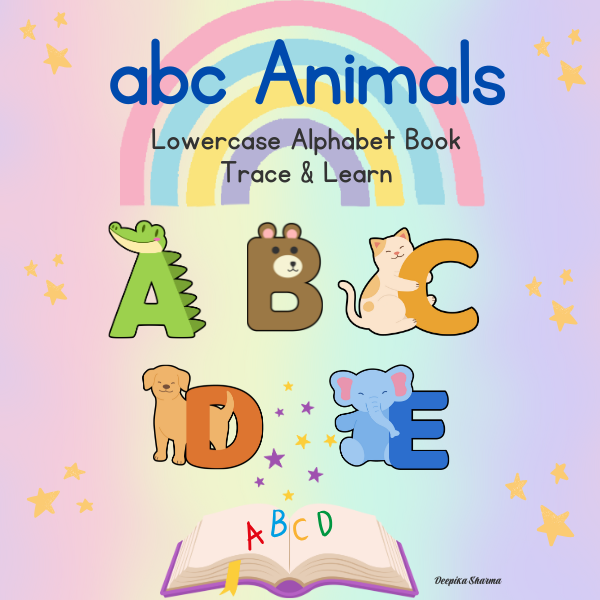 "ABC Animals Bundle - Uppercase+lowercase alphabet tracing book"