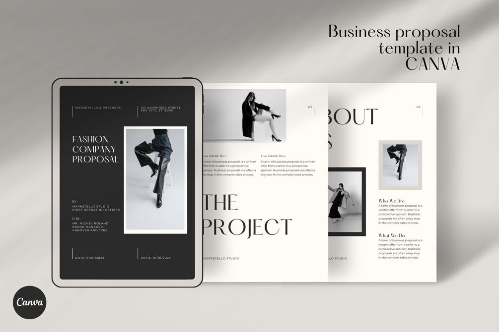 Aesthetic Business proposal CANVA