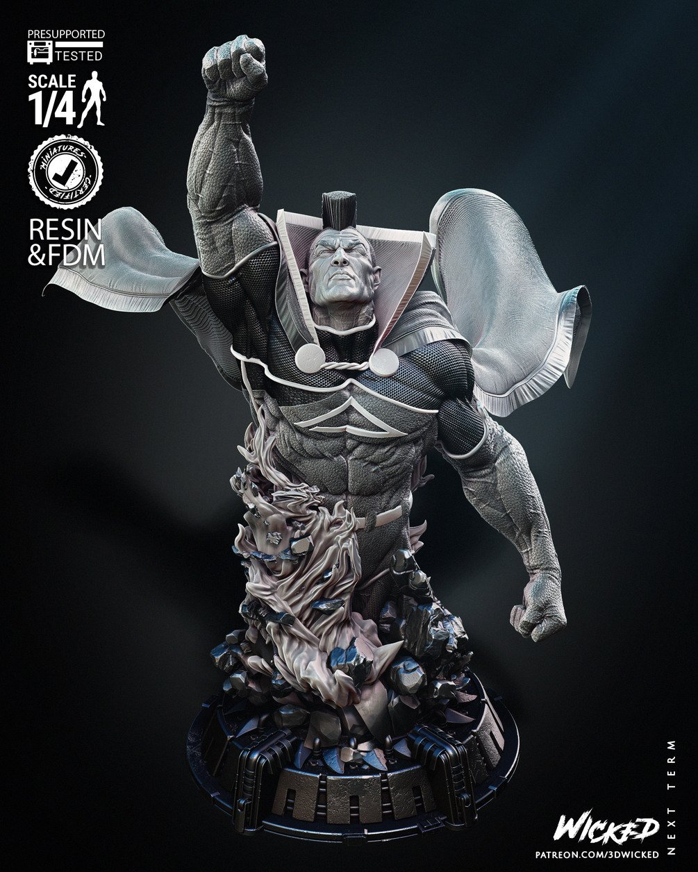 Wicked Marvel Gladiator Bust: Tested and ready for 3D printing