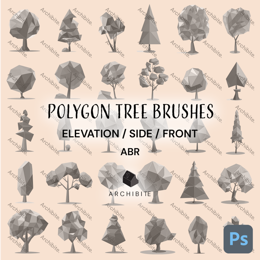 Photoshop Brushes Polygon Trees Elevation