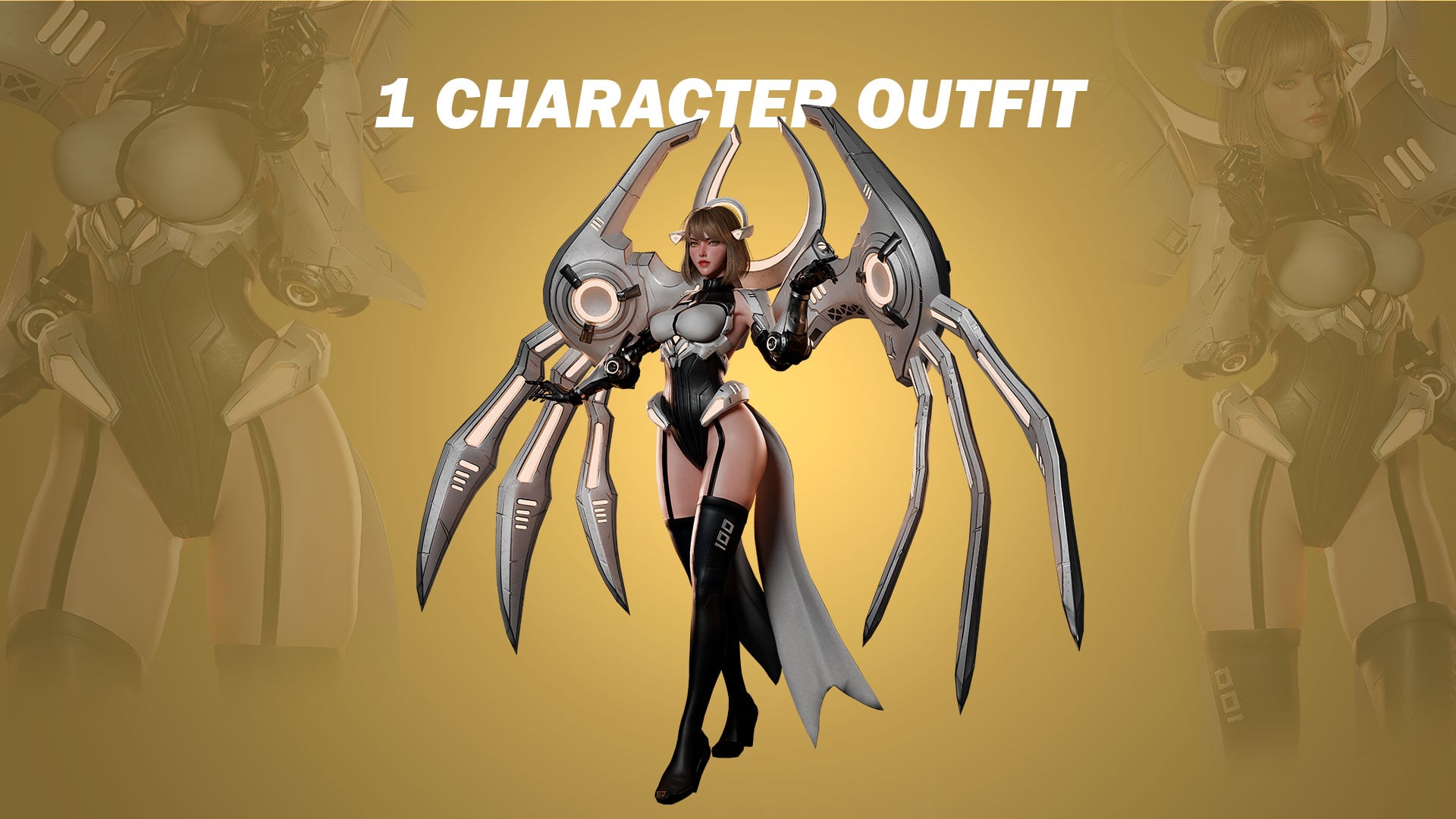 Cyborg Girl- Blender 3D Model