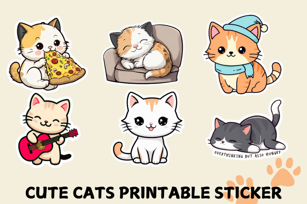 Adorable Cat Stickers