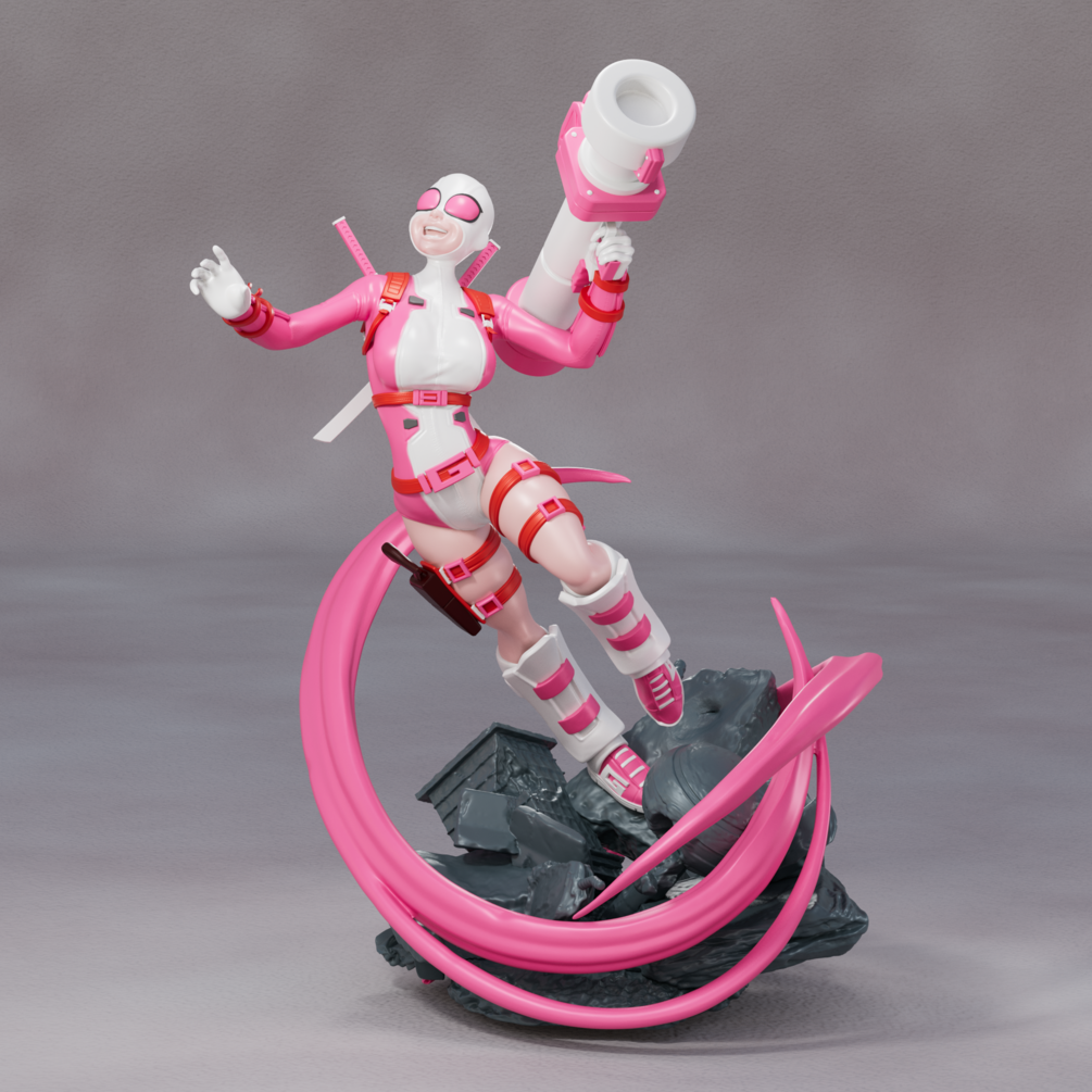 Gwenpool Marvel Fanart Figure - 3D Print Model