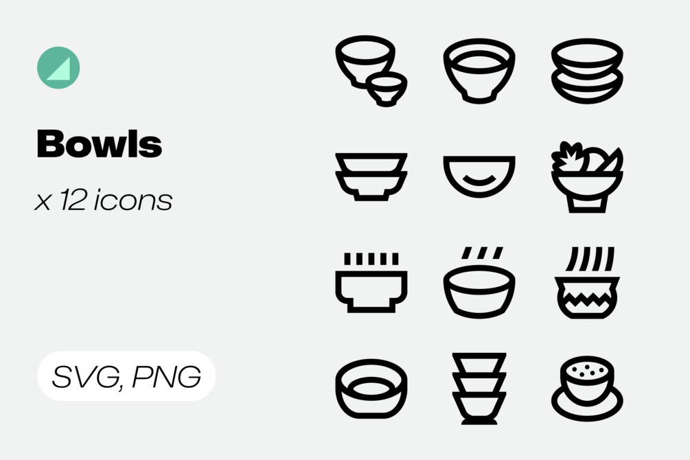 Basicons / Line / Bowl Icons