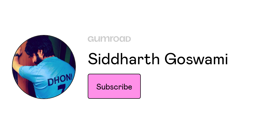Siddharth Goswami