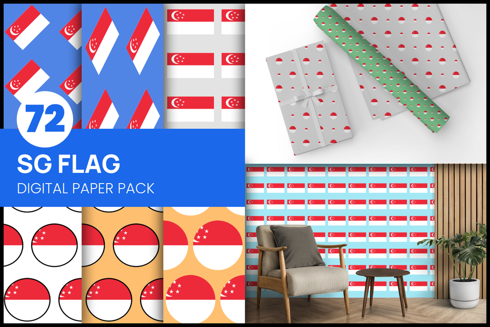 SG Flag Seamless Patterns