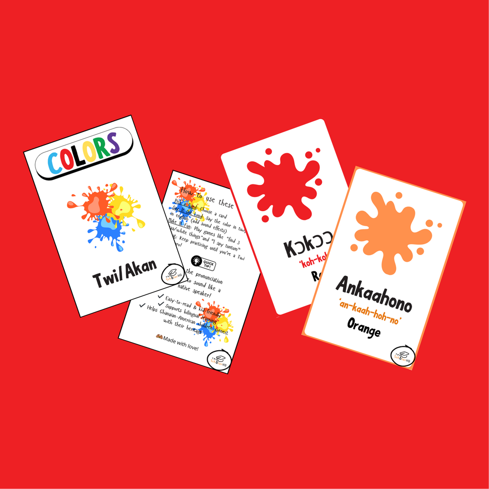 FREE Twi Flashcards: Colors