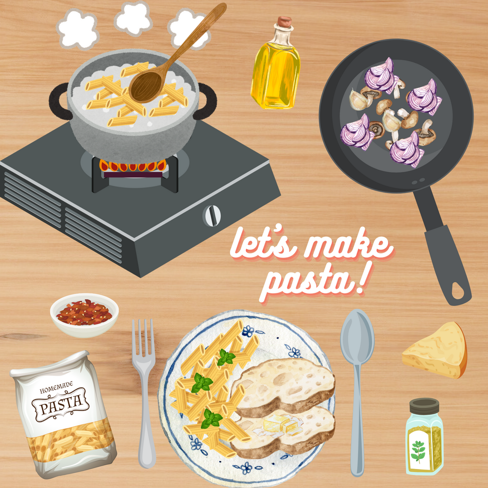Printable Pretend Play – Make Pasta Activity Set for Kids – Digital ...