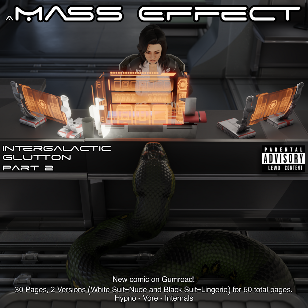A Mass Effect - Intergalactic Glutton Part 2 (Hypno + Vore)