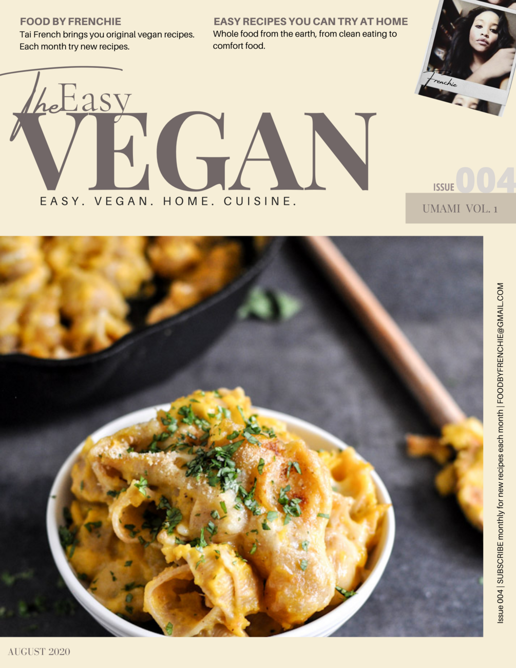 The Easy Vegan (Digital Cooking Zine) | Food By Frenchie | Monthly