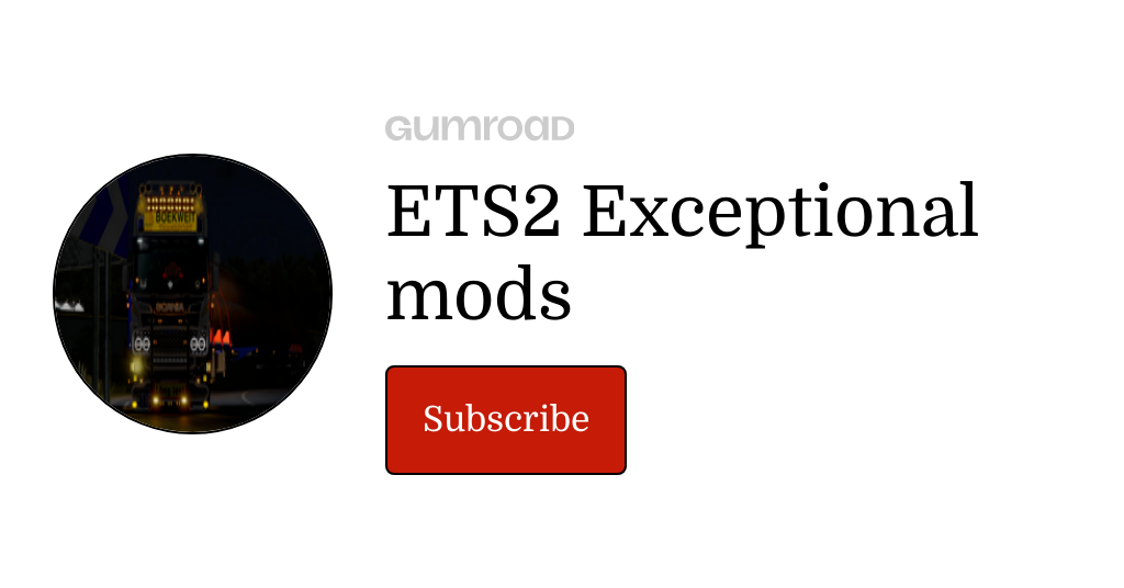 ETS2 Exceptional mods