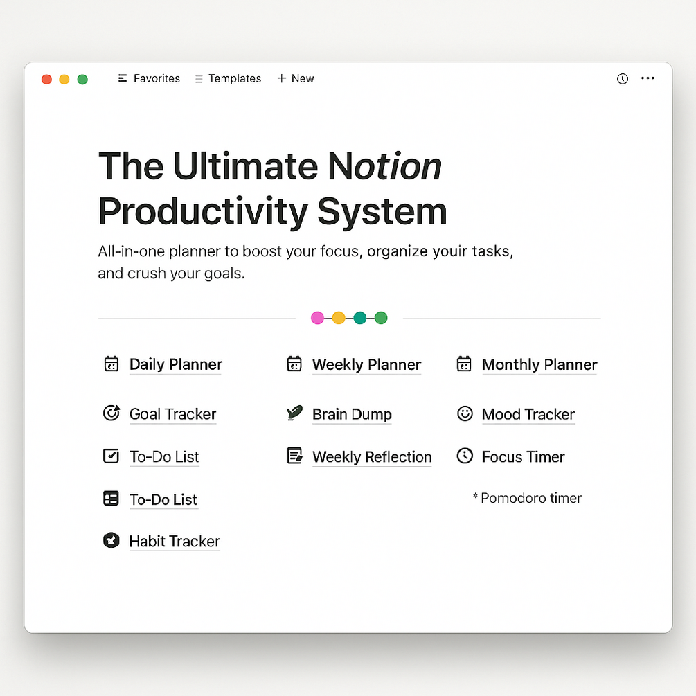The Ultimate Notion Productivity System (2025 Edition)
