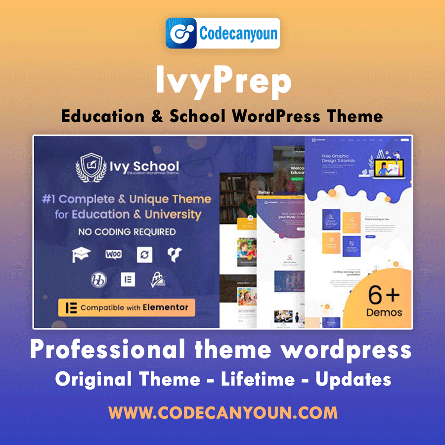 IvyPrep - Education & School WordPress Theme