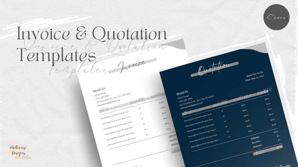 Invoice and Quotation Template