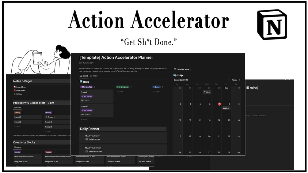 The "Get Sh*t Done" Action Accelerator (Productivity Template)
