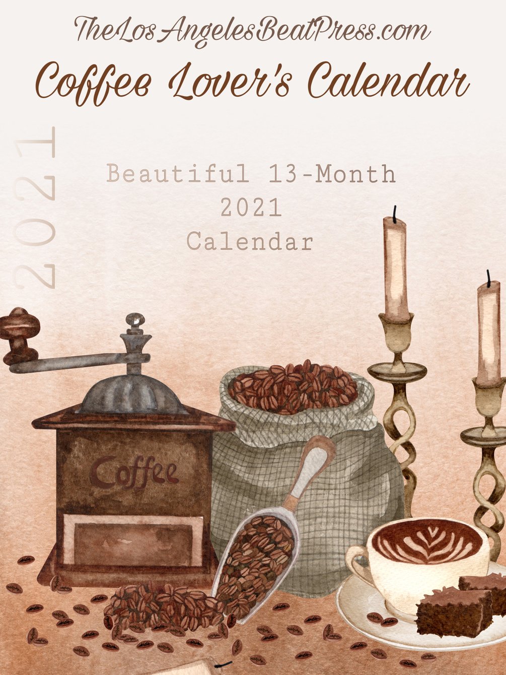 The Los Angeles Beat Coffee Calendar! 13 Month - 8.5X11 Perfect Print ...