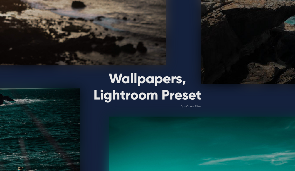 4k wallpapers and Lightroom Preset