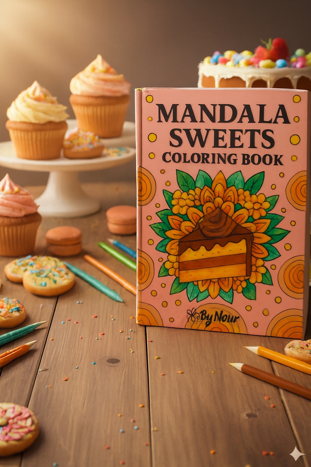 Mandala Sweets Coloring Book
