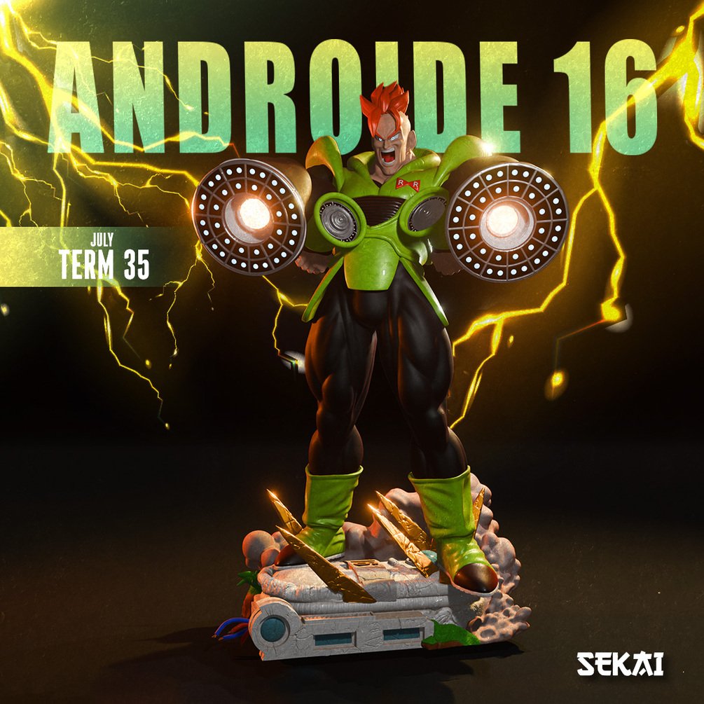 Androide 16 Sculpture and Bust - Sekai 3D Models - Tested and Ready for ...
