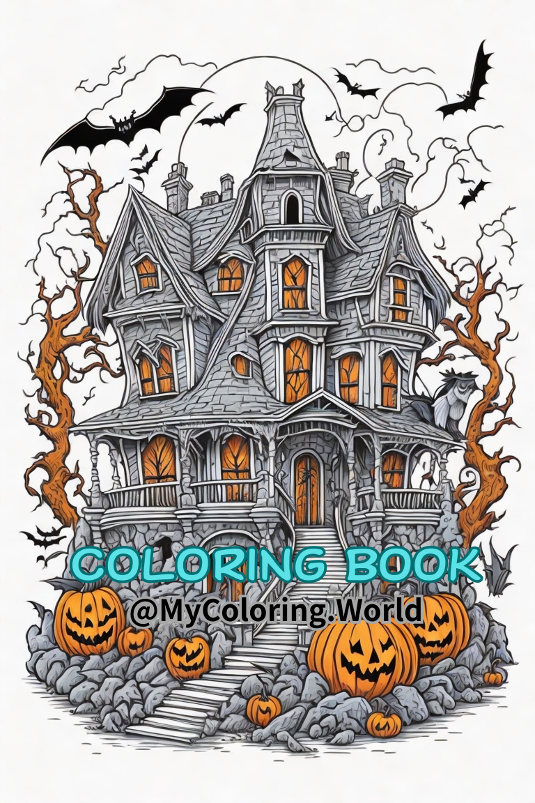 Halloween Mixed theme 004 Coloring book