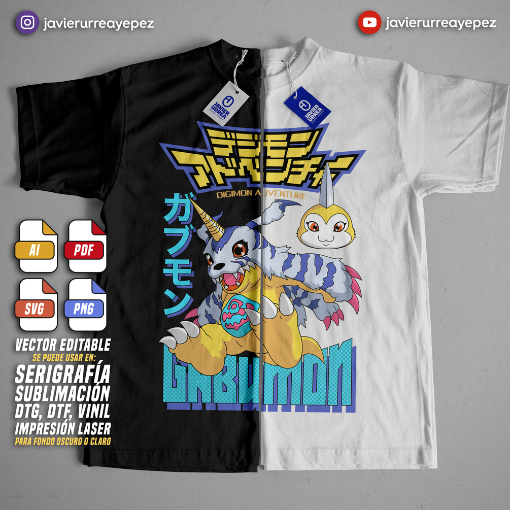 VECTOR-DIGIMON-GABUMON-01