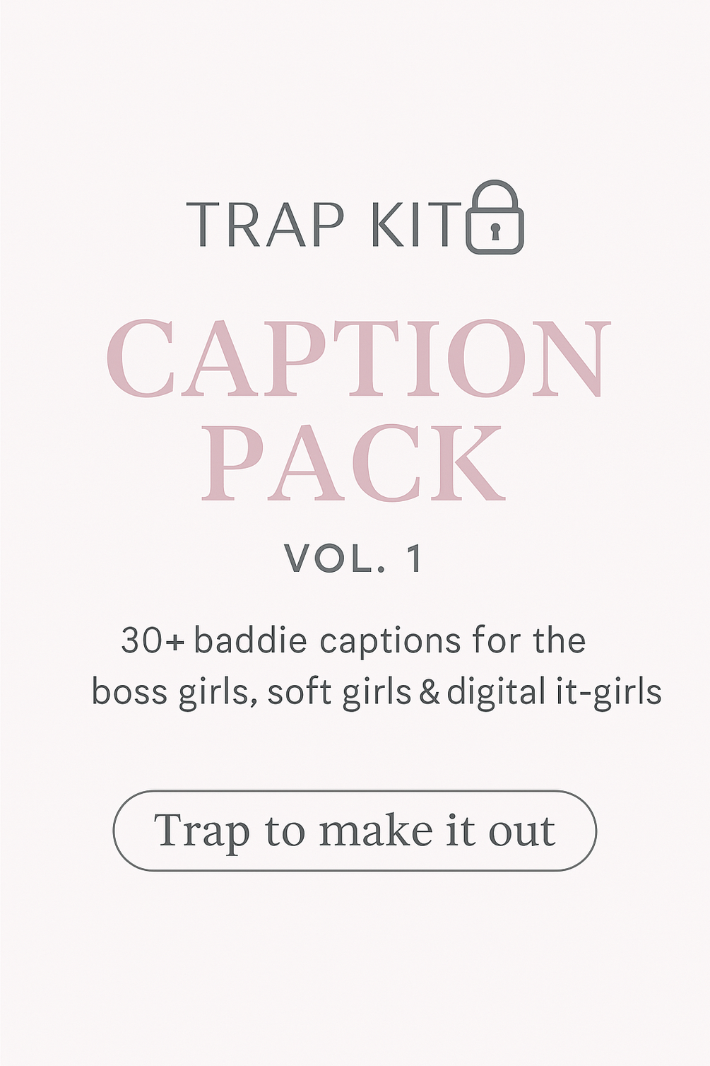 Trap Kit Caption Pack Vol. 1