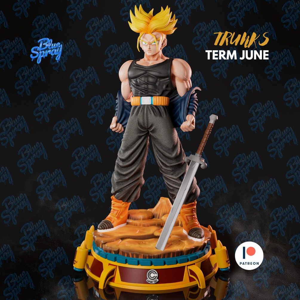 Trunks Sculpture (Dragon Ball Z) - BlueSpray3D Models