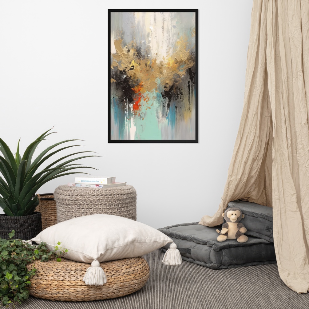 Harmony in Chroma: Radiant Abstraction (Matte Paper Poster)