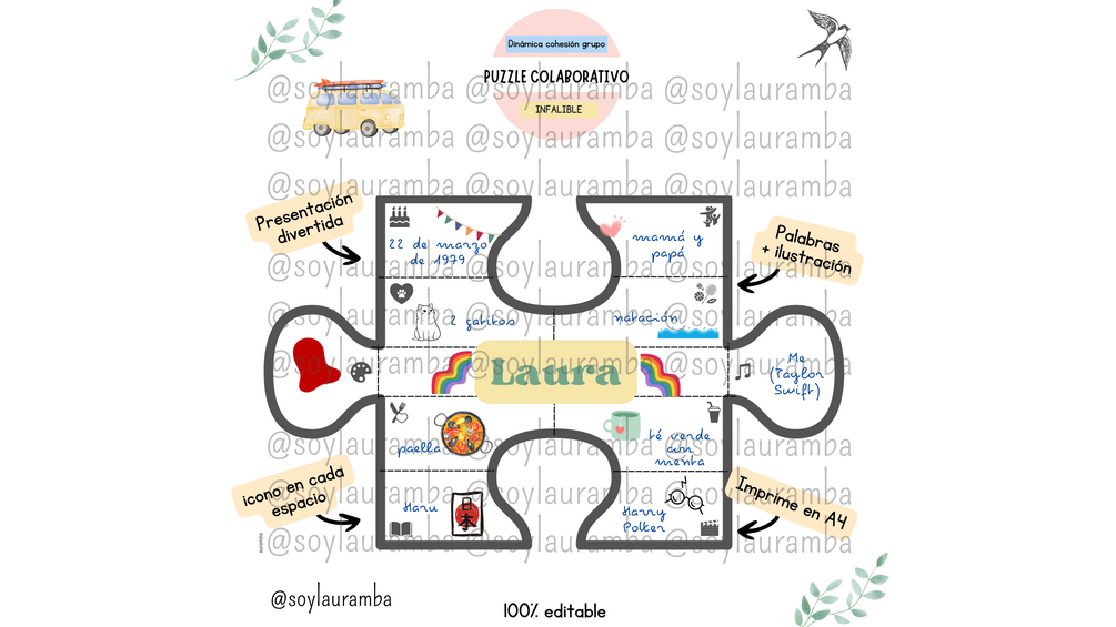 🧩 ¡Crea tu Puzzle Colaborativo! 🎉